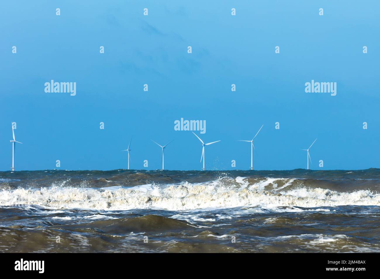 Offshore wind turbine storm wave hi-res stock photography and images ...