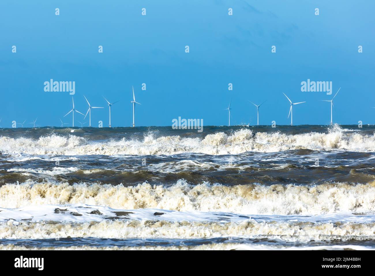Offshore wind turbine storm wave hi-res stock photography and images ...