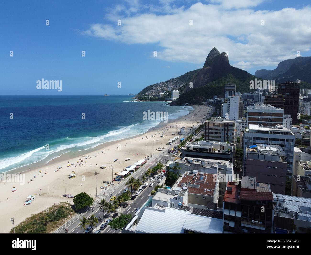 Ipanema beach in Rio de Janeiro, Rio de Janeiro State with Praia ...
