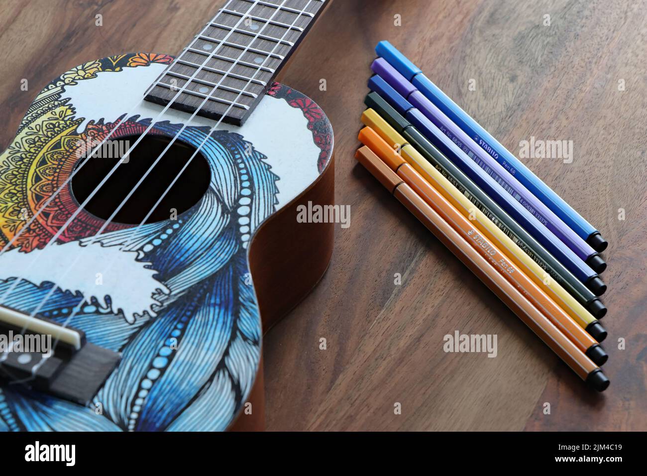 Music for the eyes, the most beautiful ukulele in the World Stock Photo ...