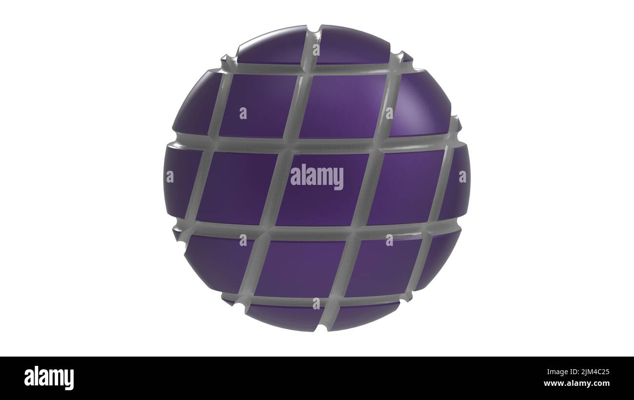 3d sphere purple render illustration Stock Photo - Alamy