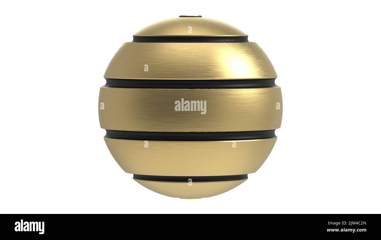 3d gold sphere render illustration Stock Photo - Alamy
