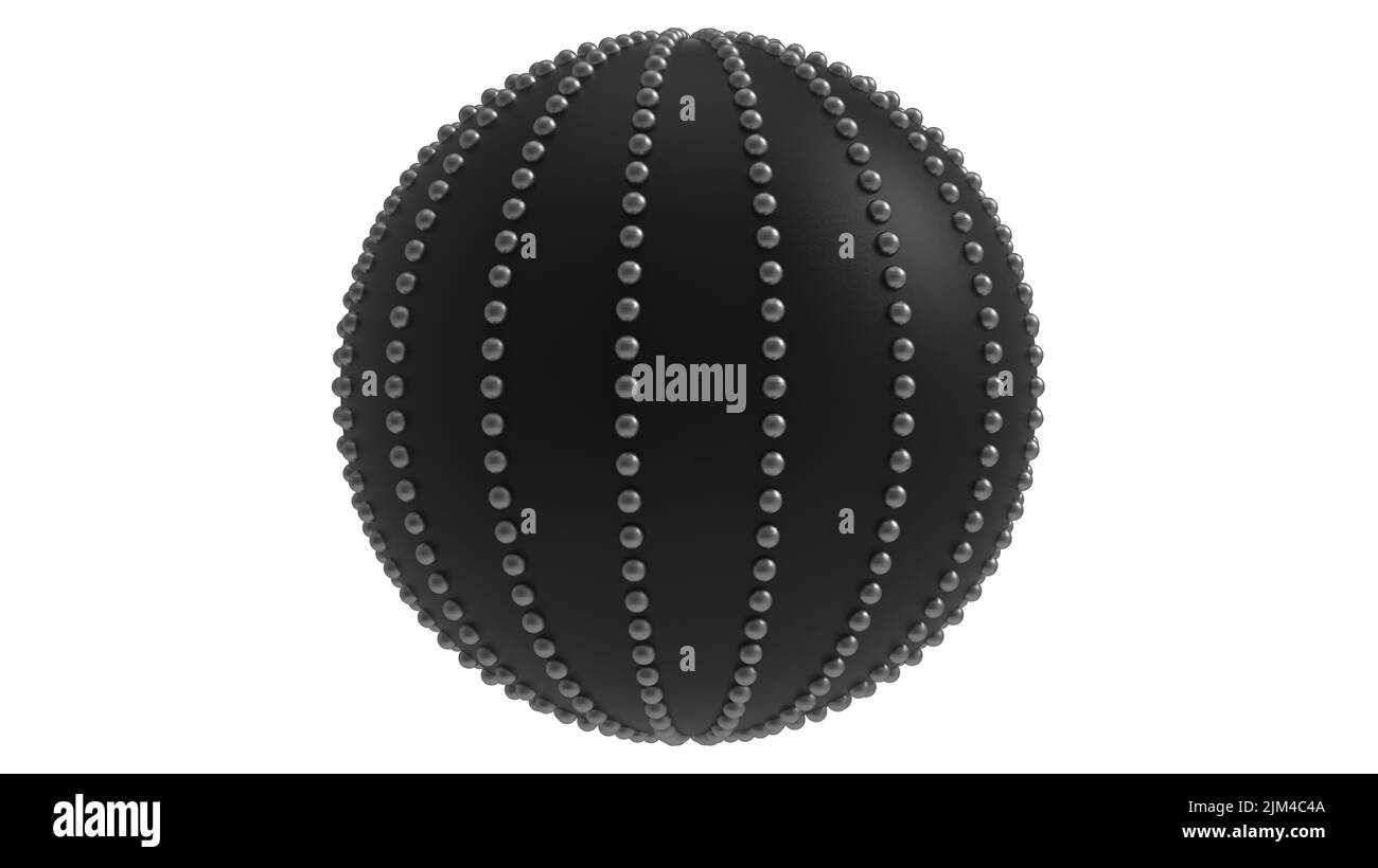 3d black sphere render illustration Stock Photo - Alamy