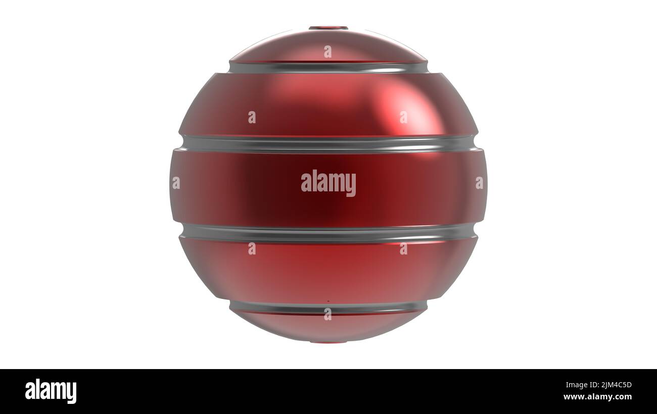 3d red sphere render illustration Stock Photo - Alamy