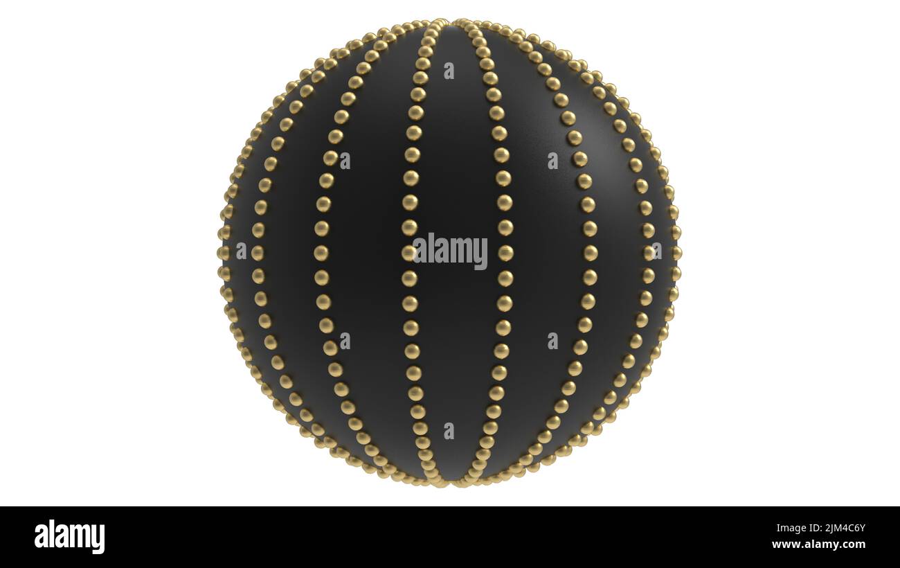 3d black sphere render illustration Stock Photo - Alamy