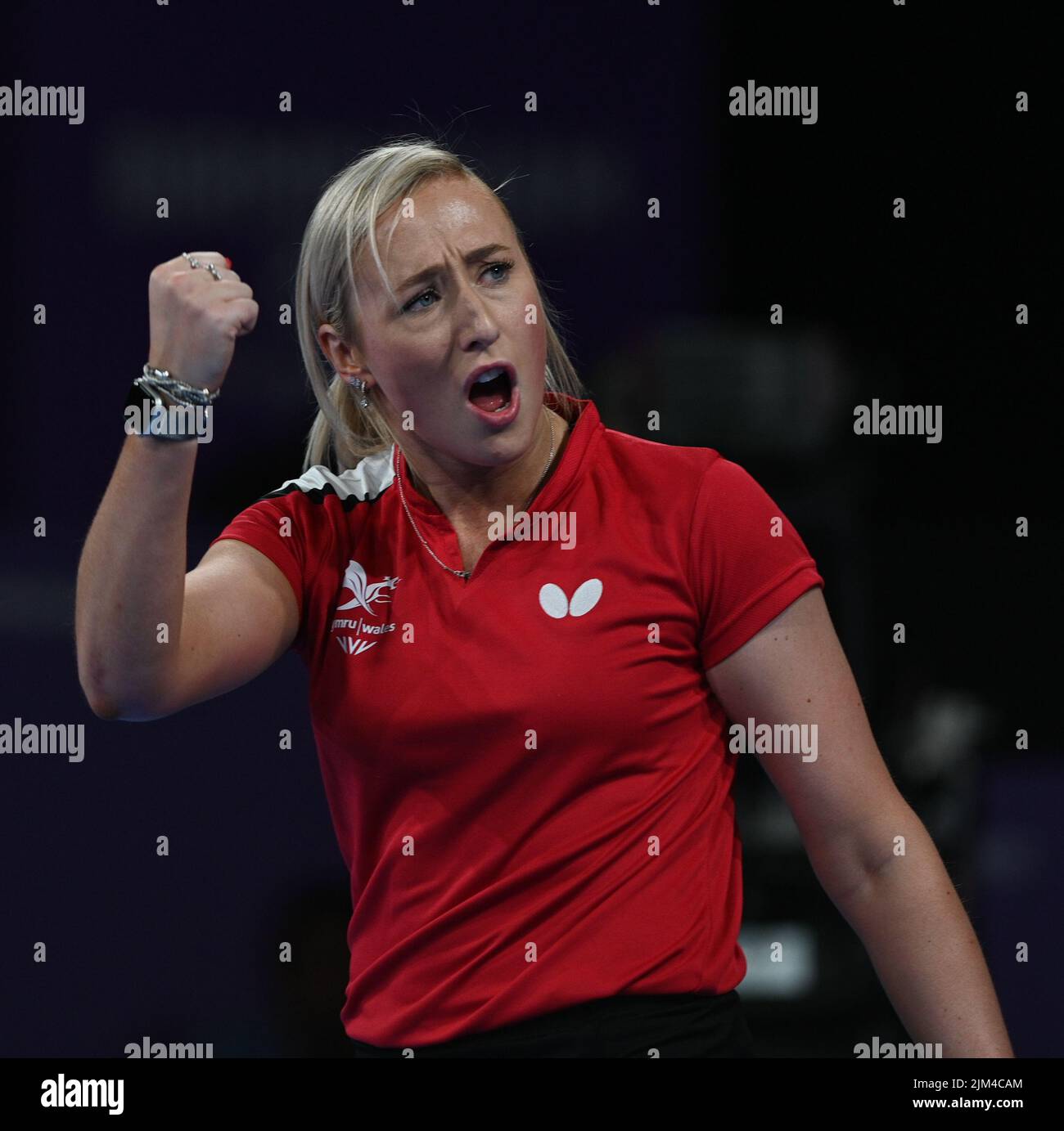 Birmingham, England, 2022 Charlotte Carey of Team Wales Table Tennis ...