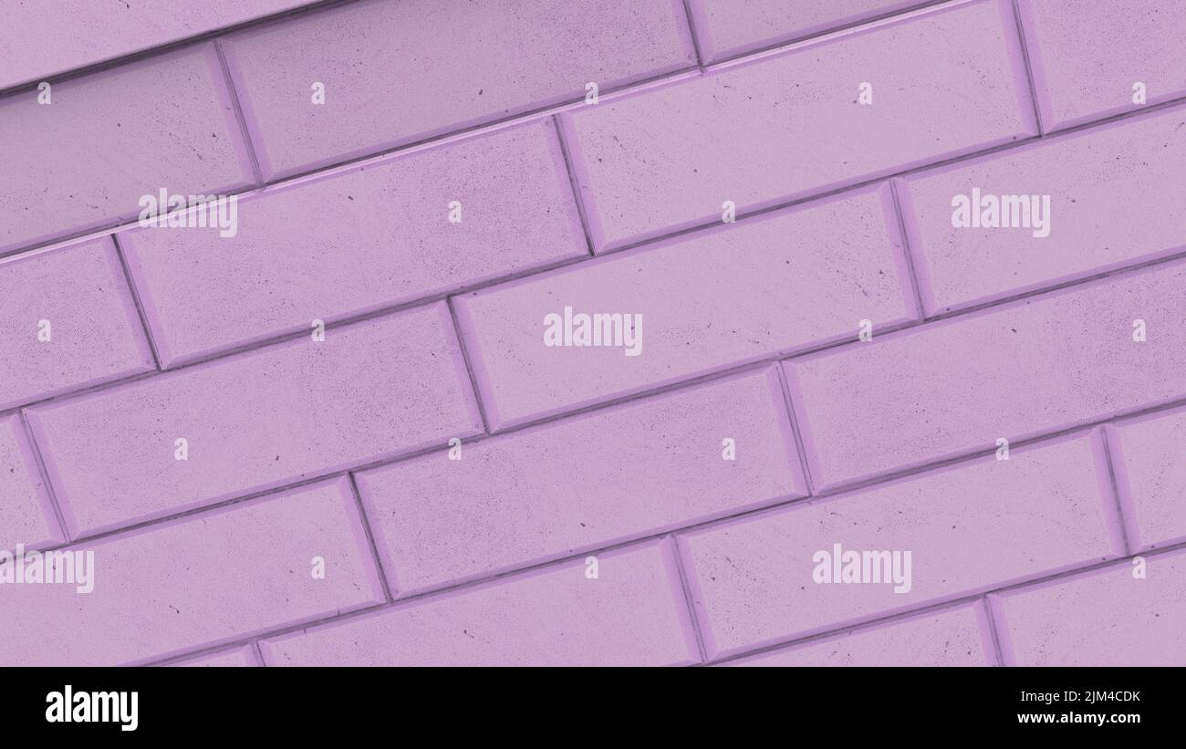 brick texture pink wallpaper 3d illustration render Stock Photo - Alamy