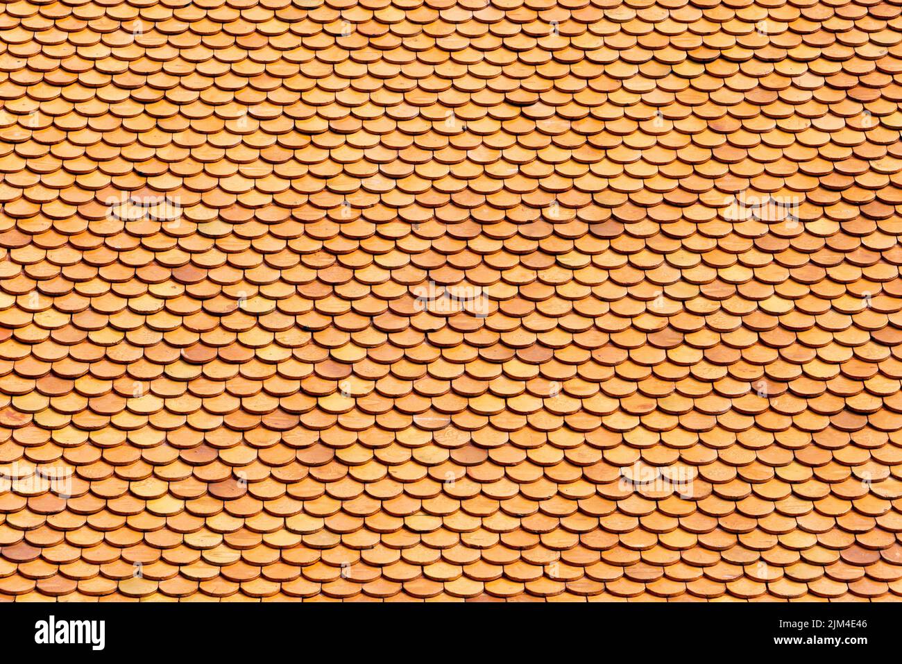 Rounded roof tiles Stock Photo - Alamy