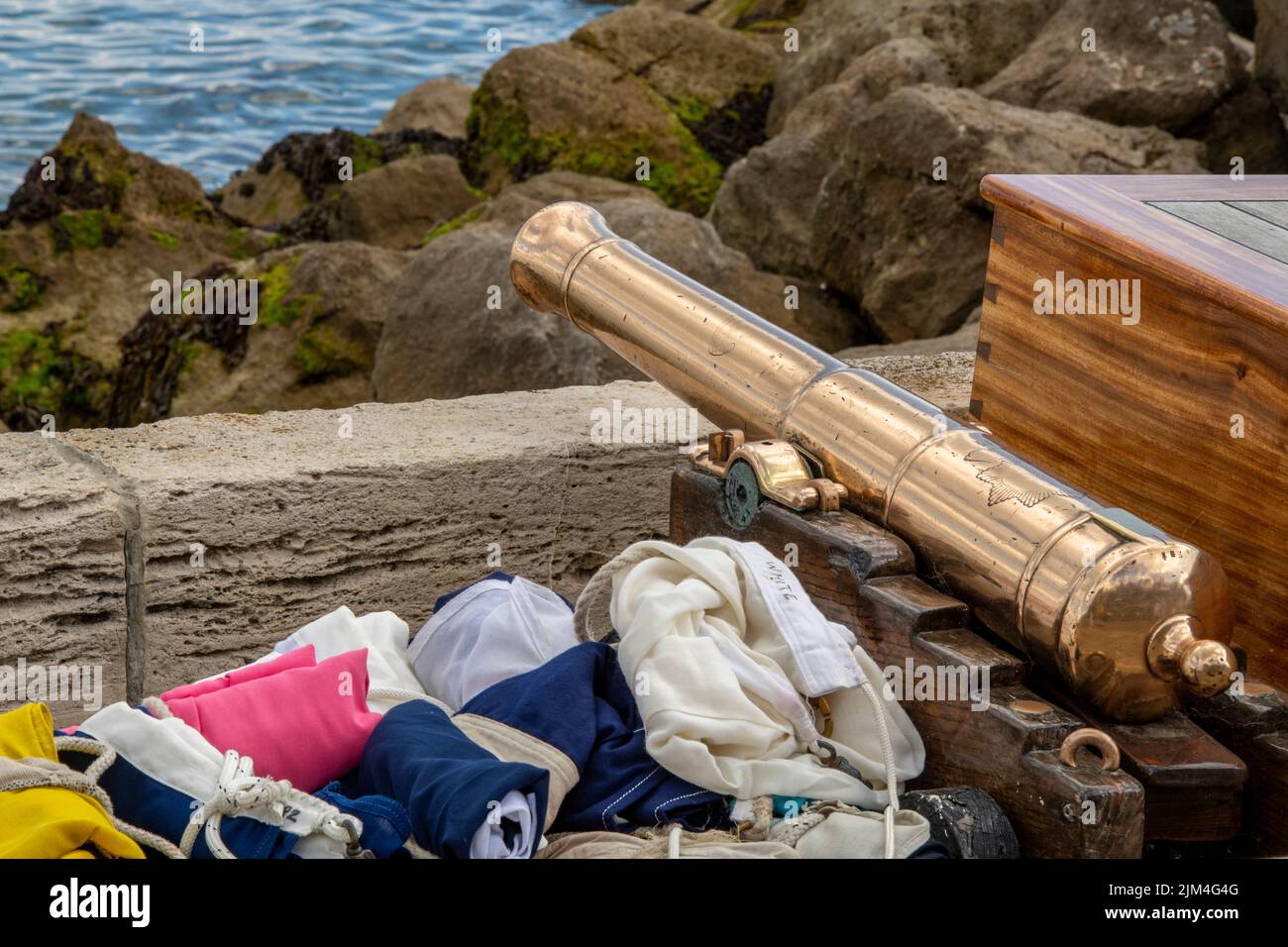 starting canons and colourful signal flags at the royal yacht squadron ...