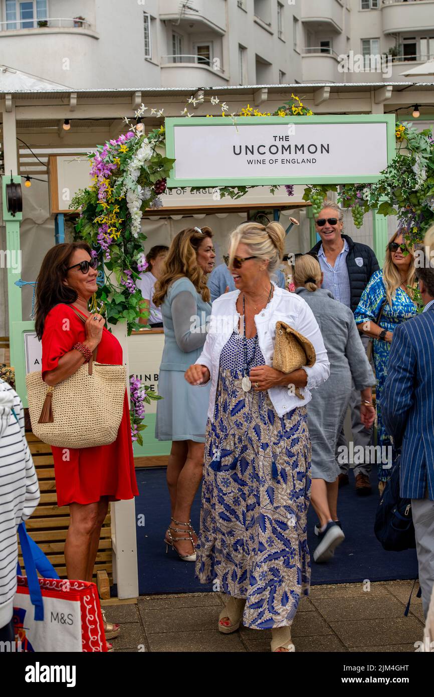 ladies attending a wine tasting event or cocktail party in cowes at the ...