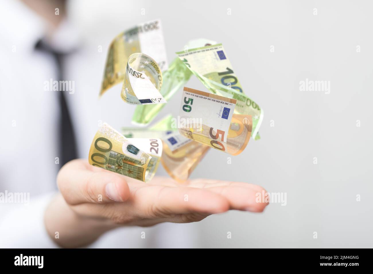 Man banknotes euro rain hi-res stock photography and images - Alamy