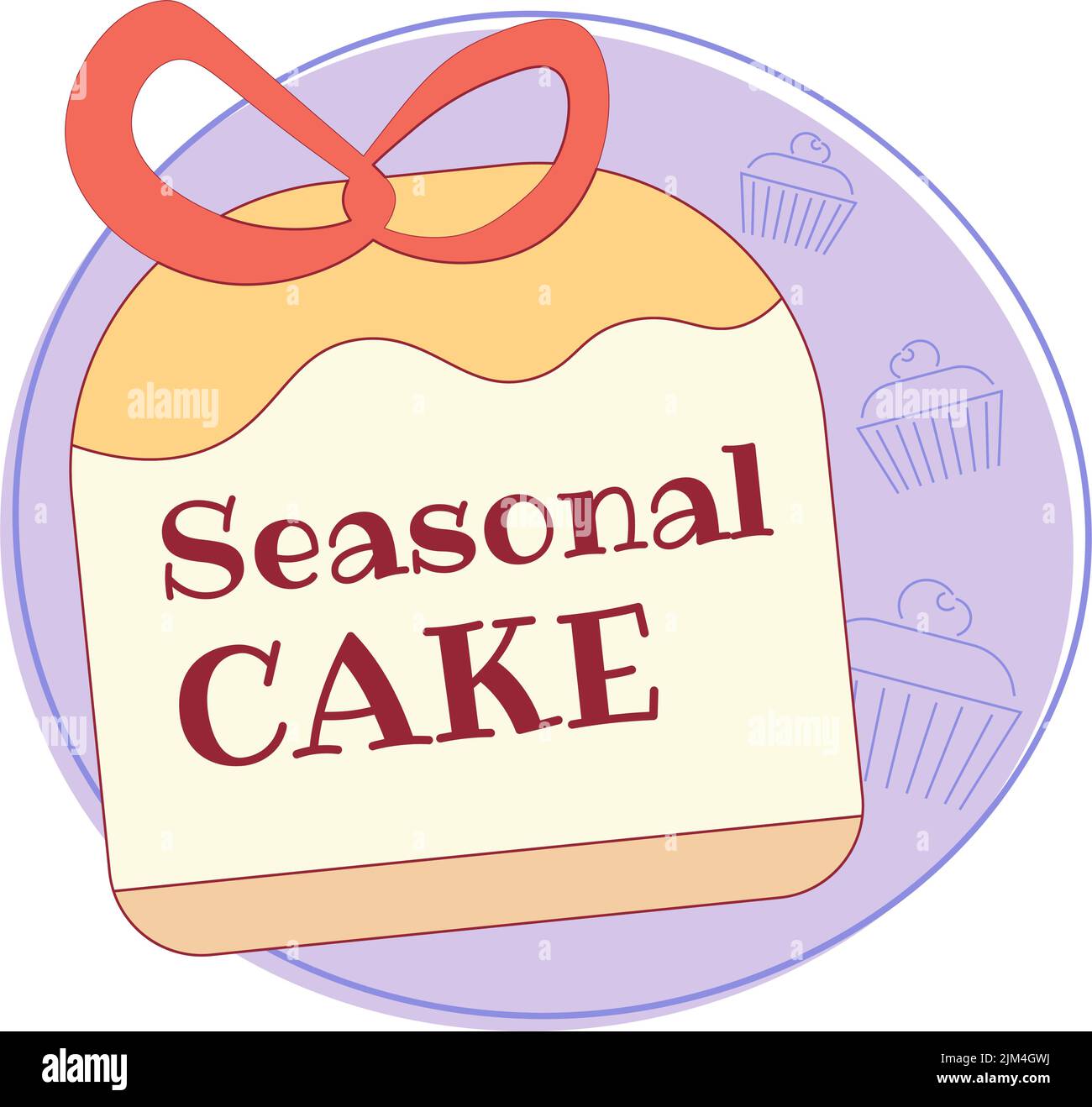 Seasonal bakery, pastry products, label or tag Stock Vector Image & Art ...