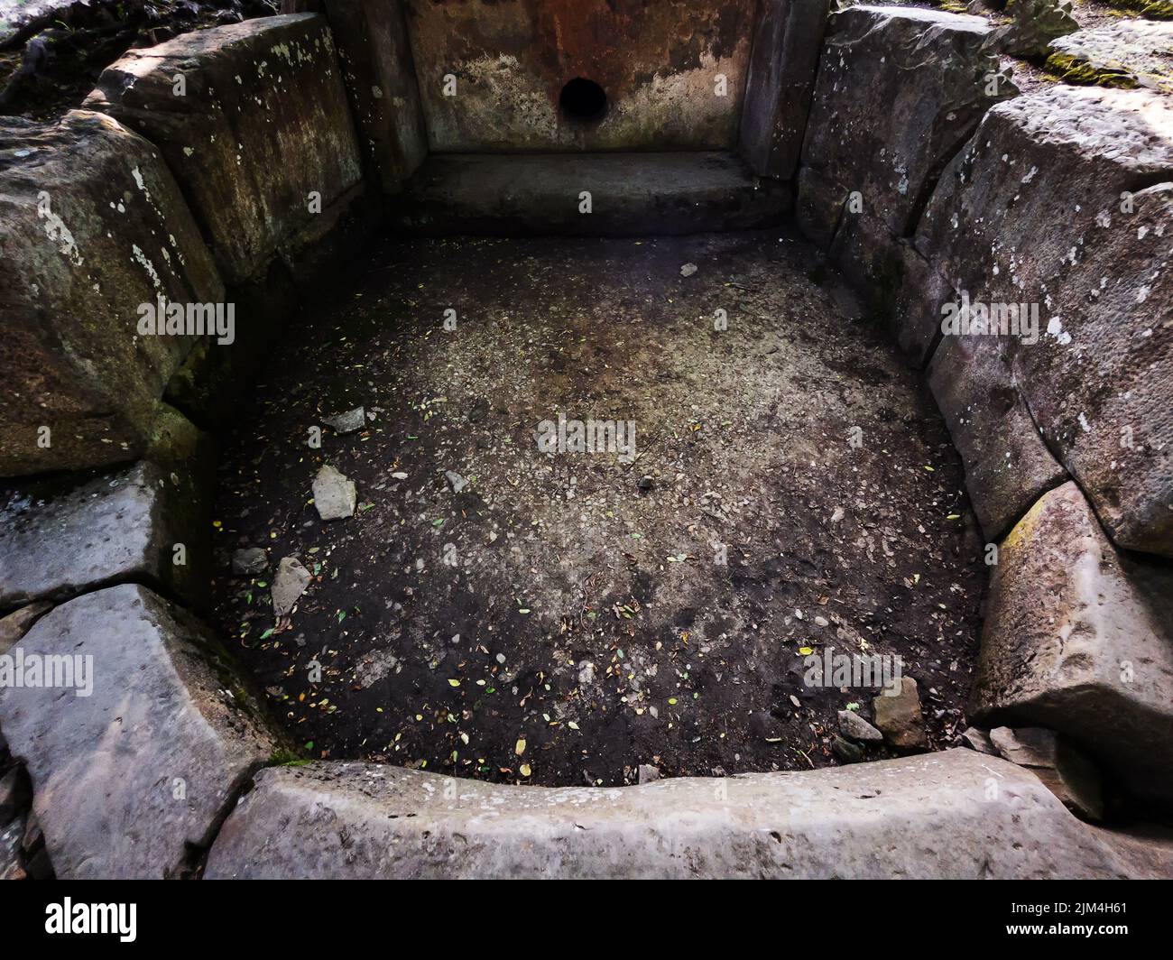 An ancient megalithic Dolmen structure in the form of vertically ...