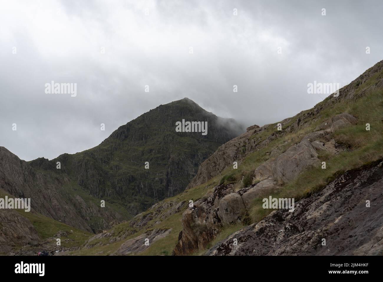 Pyg miners track Snowdonia Mountain Snowdonia National Park North wales ...