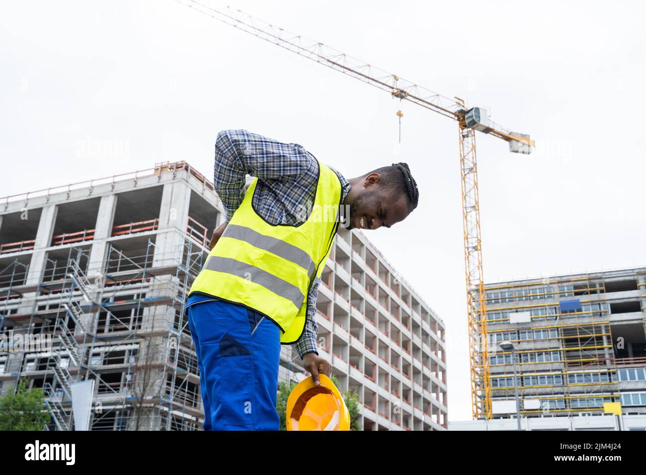 Engineer With Back Pain Injury After Accident At Construction Site ...