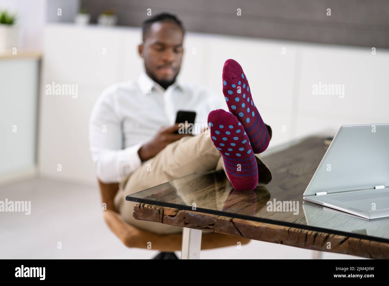 Man Using Medical Compression Stockings On Legs Stock Photo - Alamy