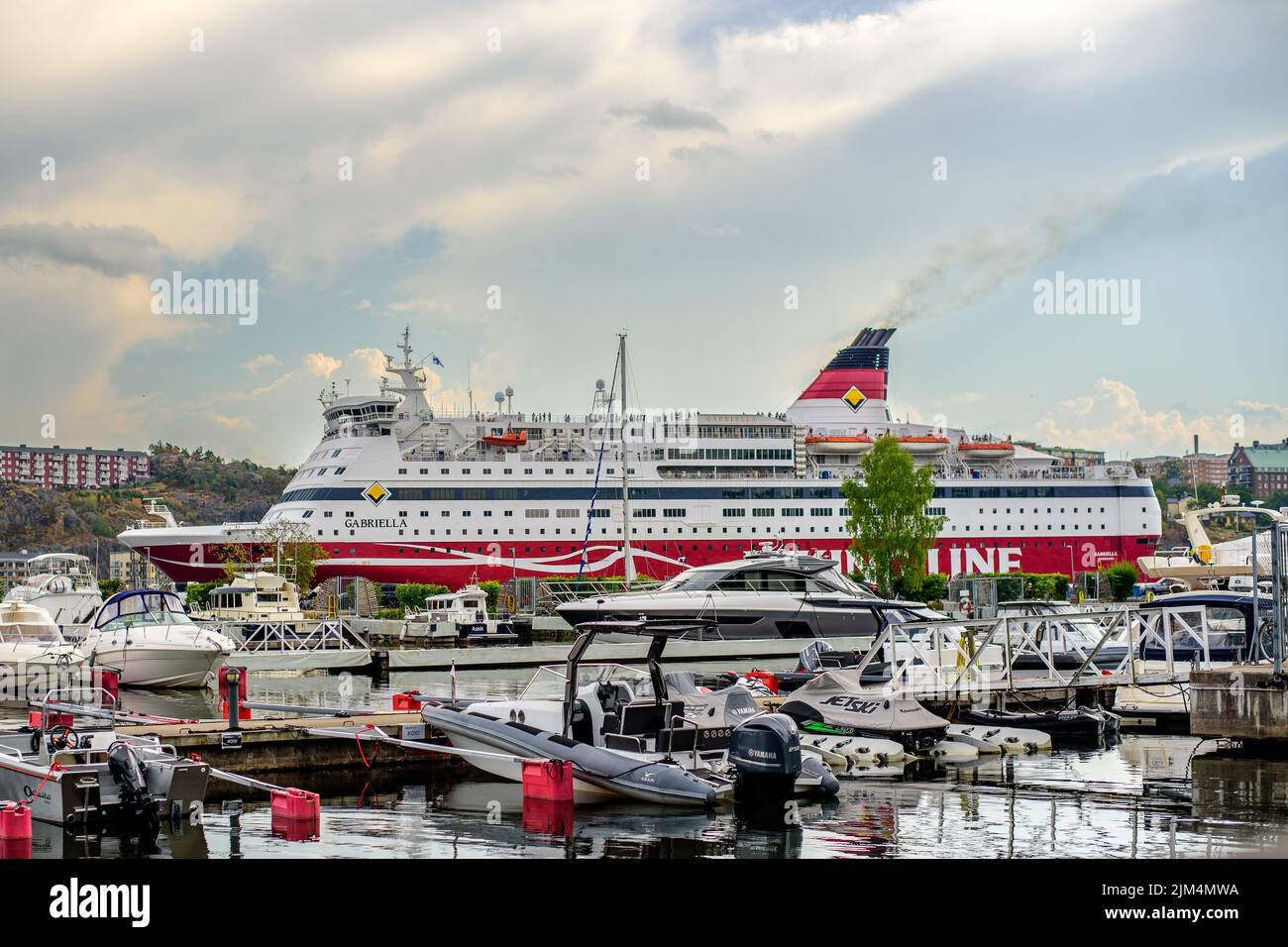 hotel boat moves on lake malaren in stockholm Stock Photo - Alamy