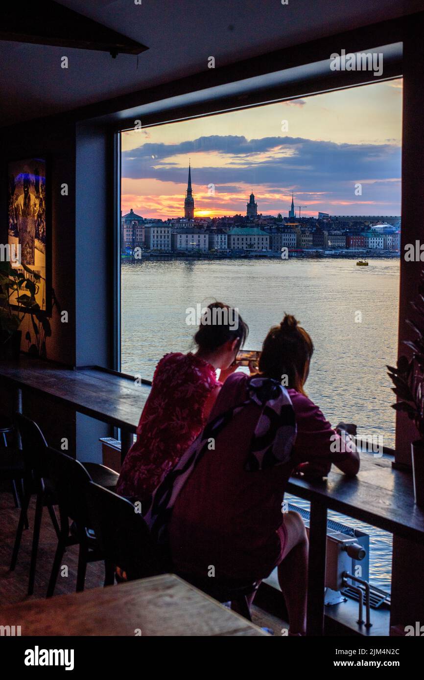 A view of Stockholm from the museum window Stock Photo - Alamy