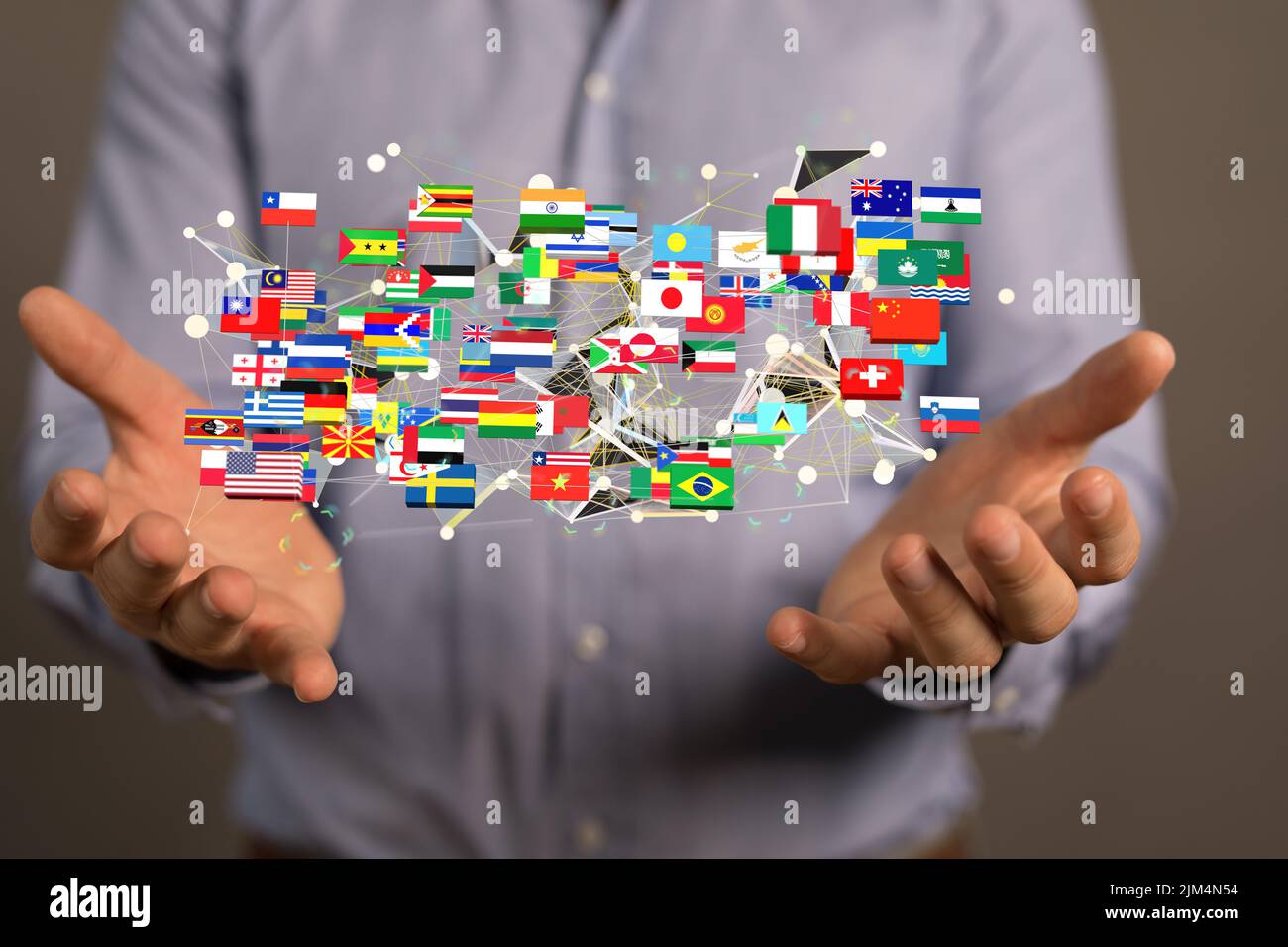 Map of world languages hi-res stock photography and images - Alamy