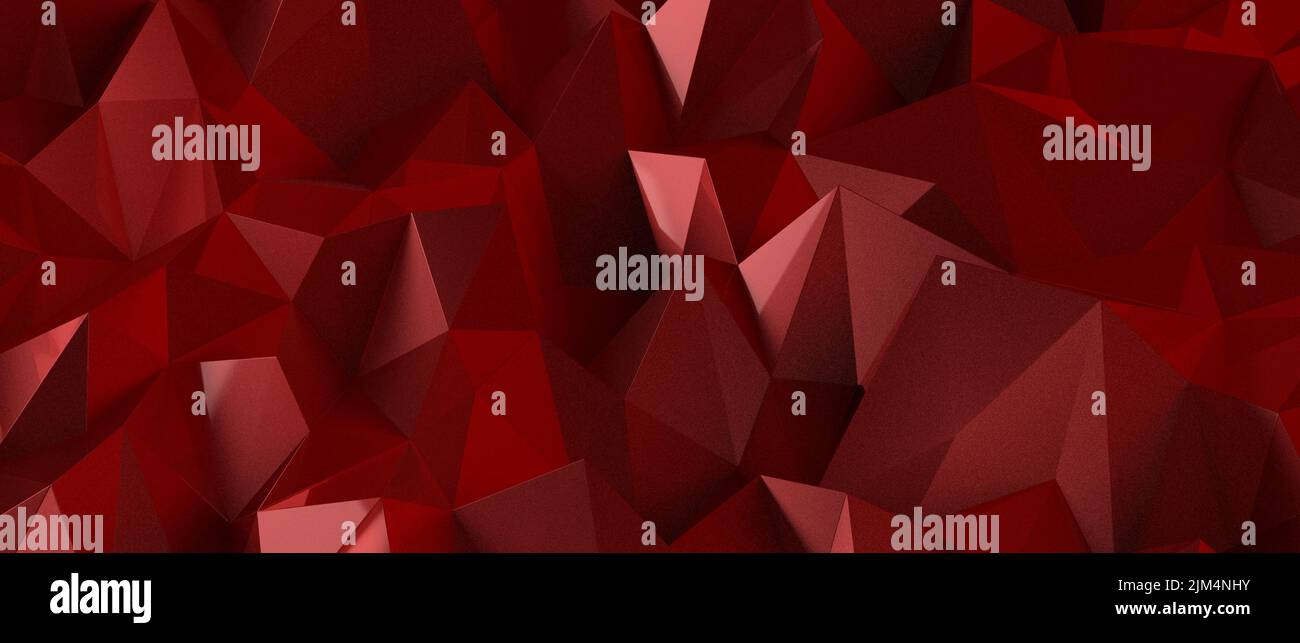 A dark red light polygonal geometric background, vector illustration ...