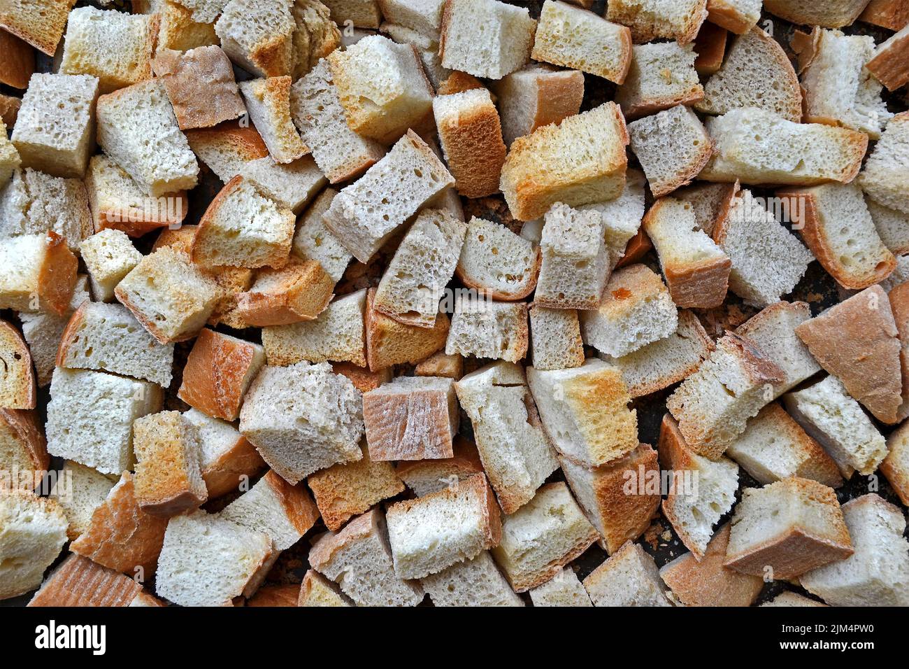abstract dry white bread pieces heapcloseup, rusk food diversity Stock ...