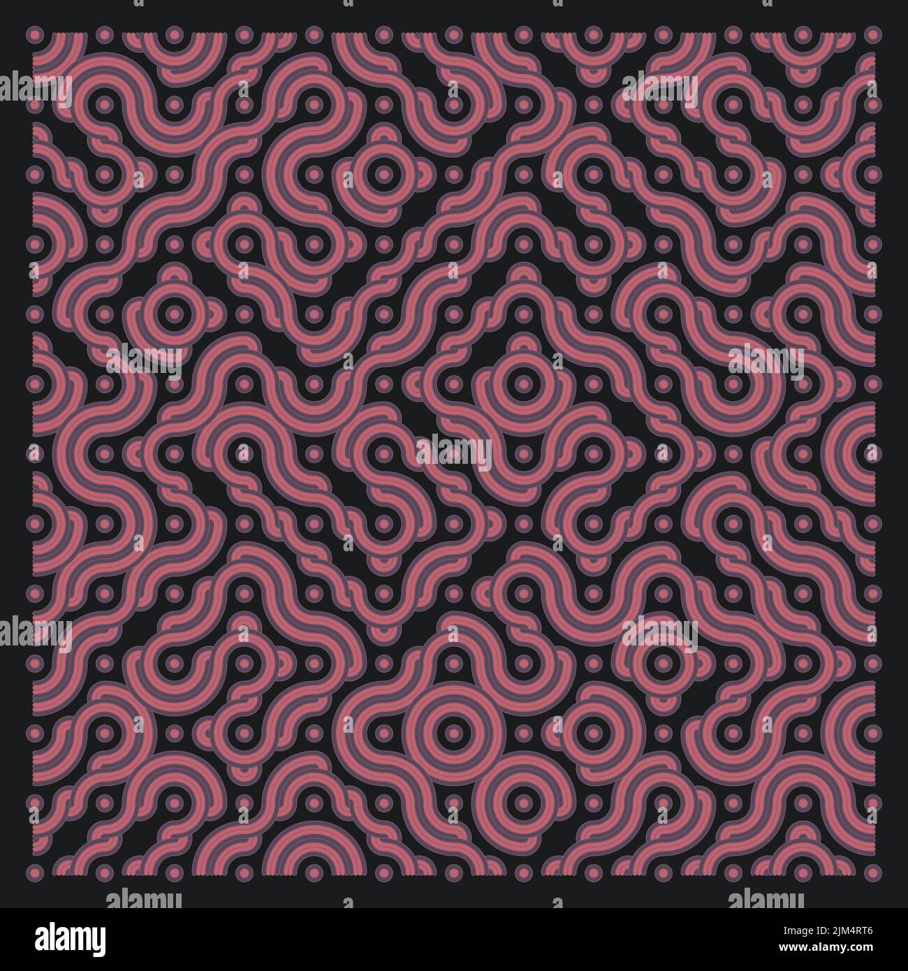 Random color rounded truchet tiling illustration Stock Vector Image ...