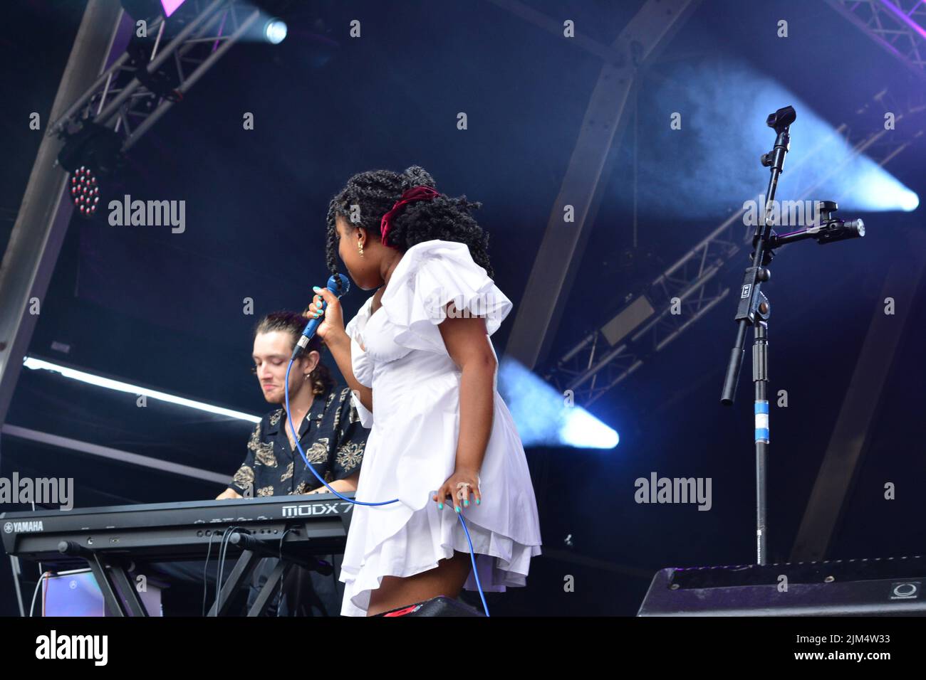 Singer & songwriter Amahla performs at the Bristol Harbour Festival ...