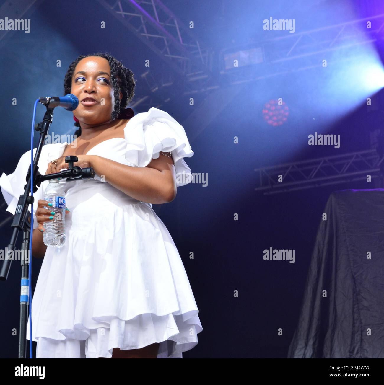 Singer & songwriter Amahla performs at the Bristol Harbour Festival ...
