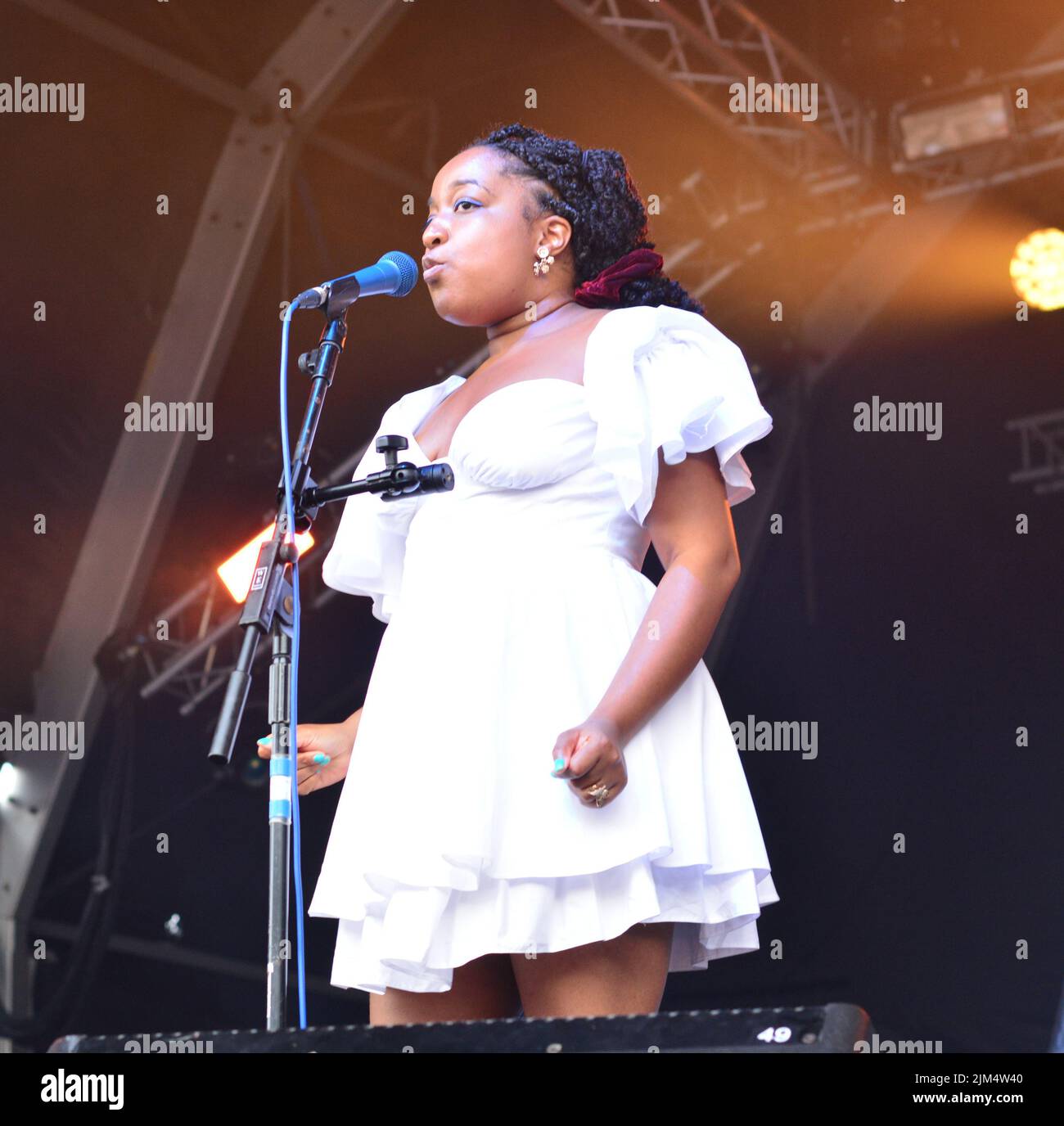 Singer & songwriter Amahla performs at the Bristol Harbour Festival ...