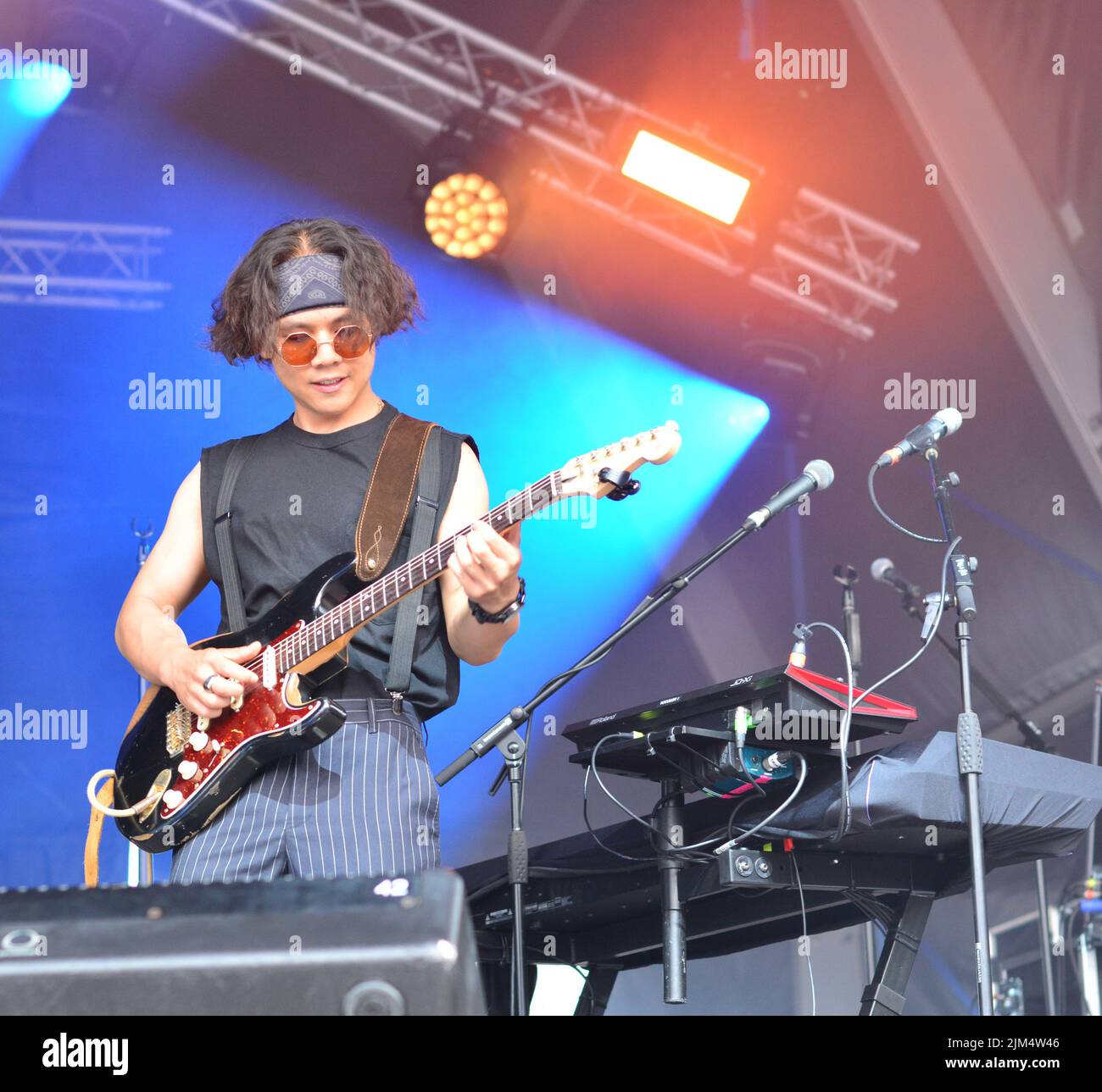 Singer & songwriter Amahla performs at the Bristol Harbour Festival ...