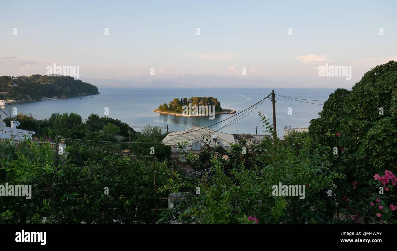 Trees and hills in corfu hi-res stock photography and images - Alamy
