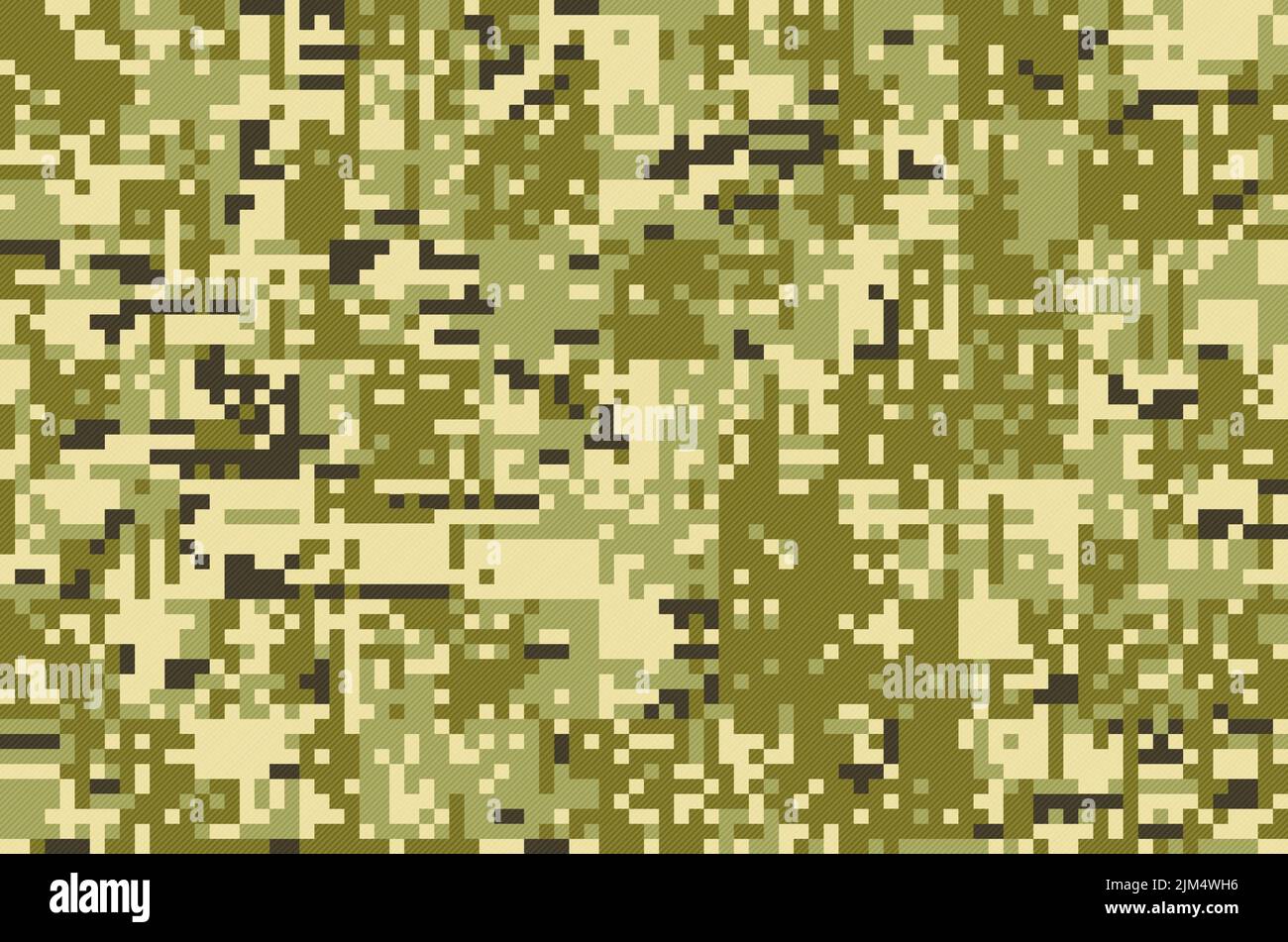 Seamless army camouflage NDU pixel fabric texture. Abstract vector camo ...