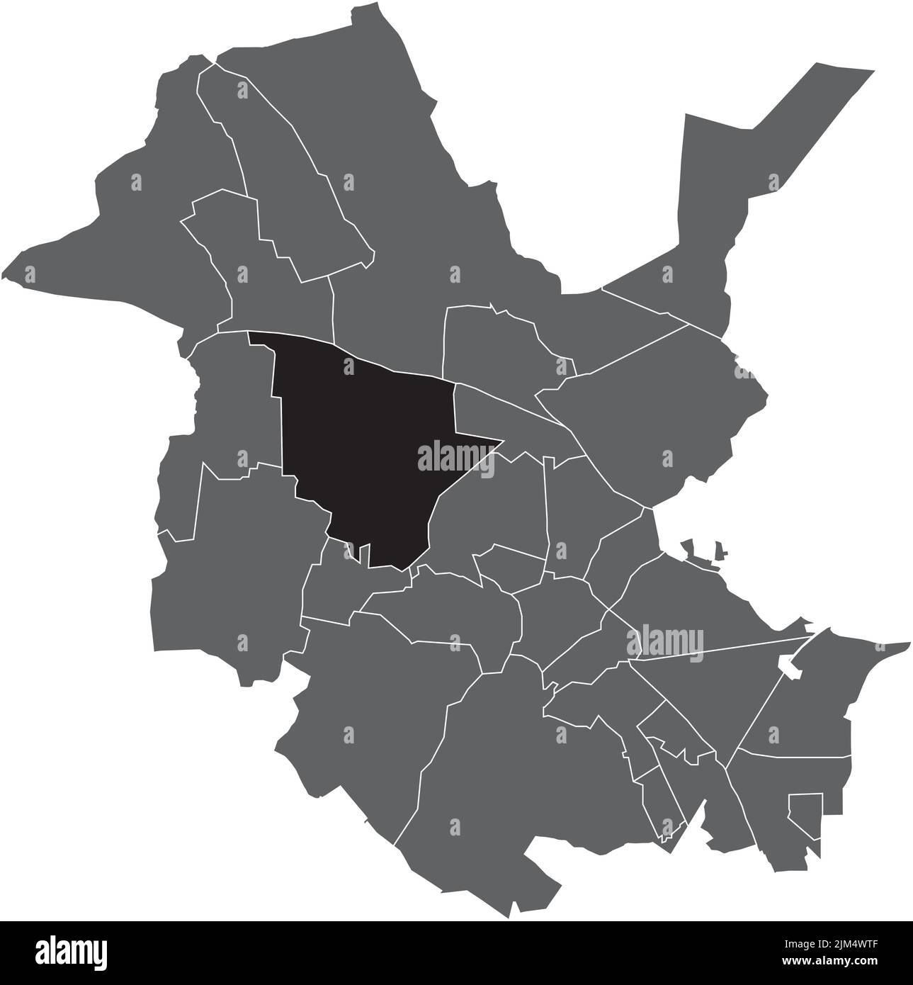 Locator map of the BORNIM DISTRICT, POTSDAM Stock Vector Image & Art ...