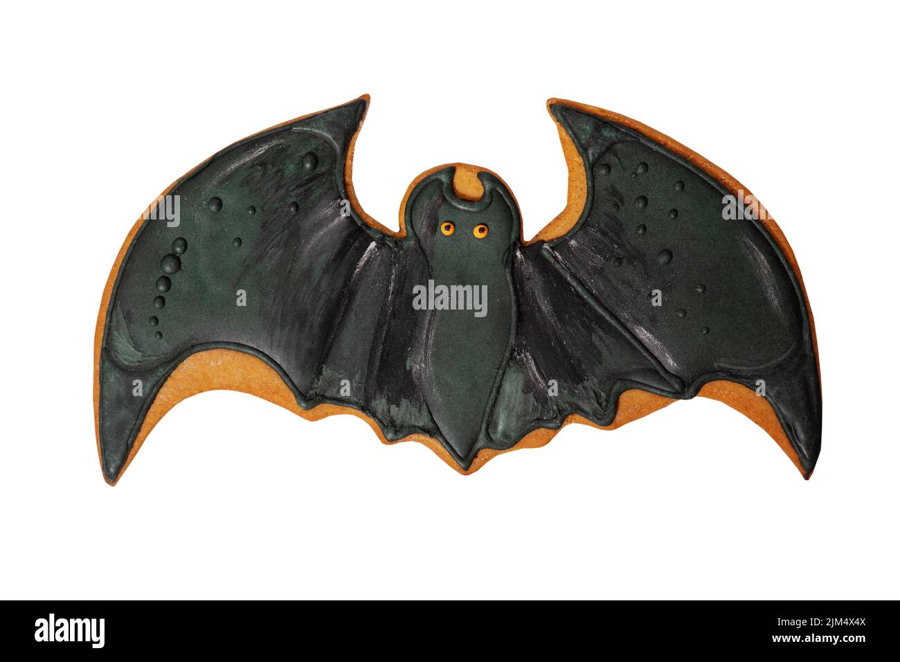 Halloween goodies. Gingerbread in the form of a bat for Halloween Stock ...