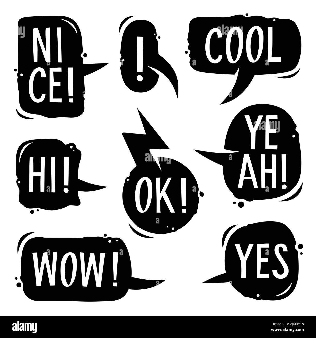 Set cartoon letter boxes hi-res stock photography and images - Alamy