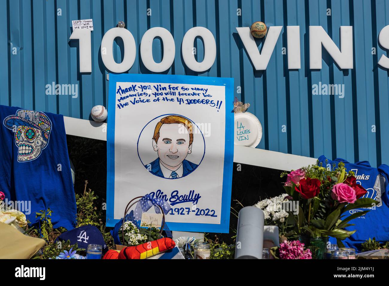The City of Los Angeles and Dodger Stadium commemorates the passing of ...