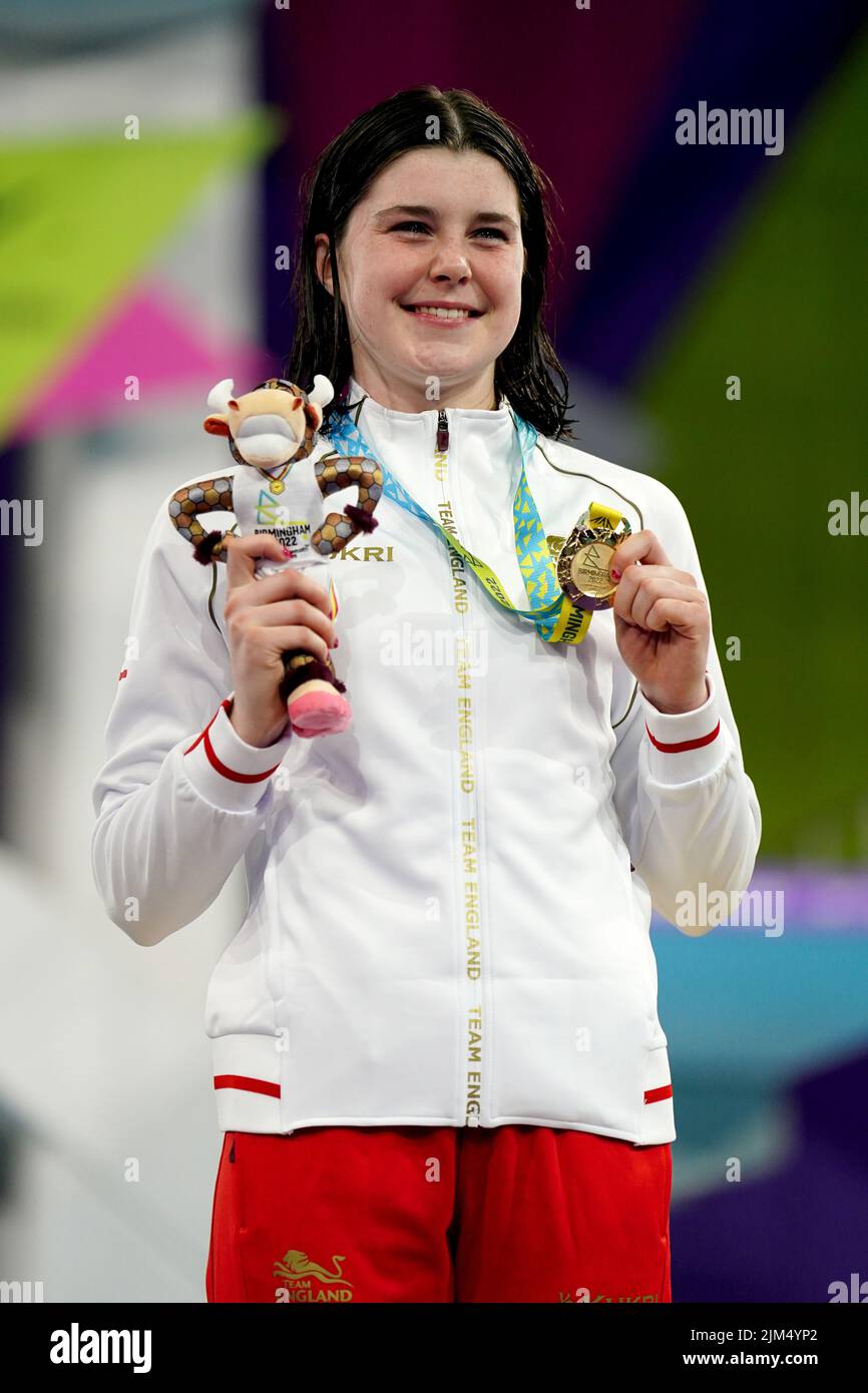 England’s Andrea Spendolini Sirieix with her Gold Medal after the Women ...
