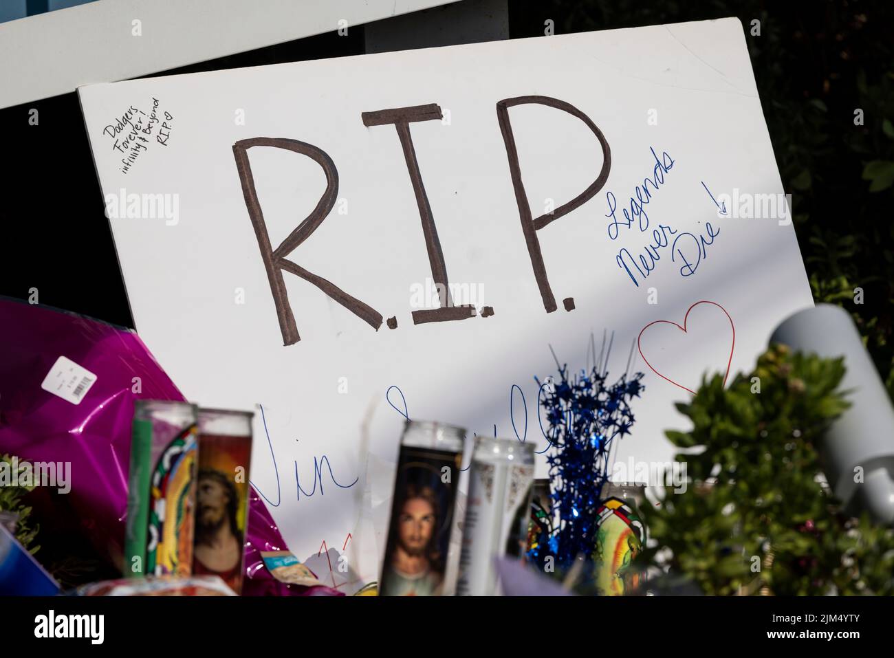 The City of Los Angeles and Dodger Stadium commemorates the passing of ...