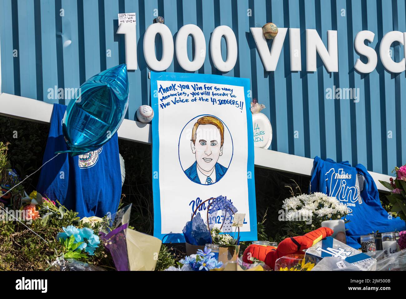 The City of Los Angeles and Dodger Stadium commemorates the passing of ...