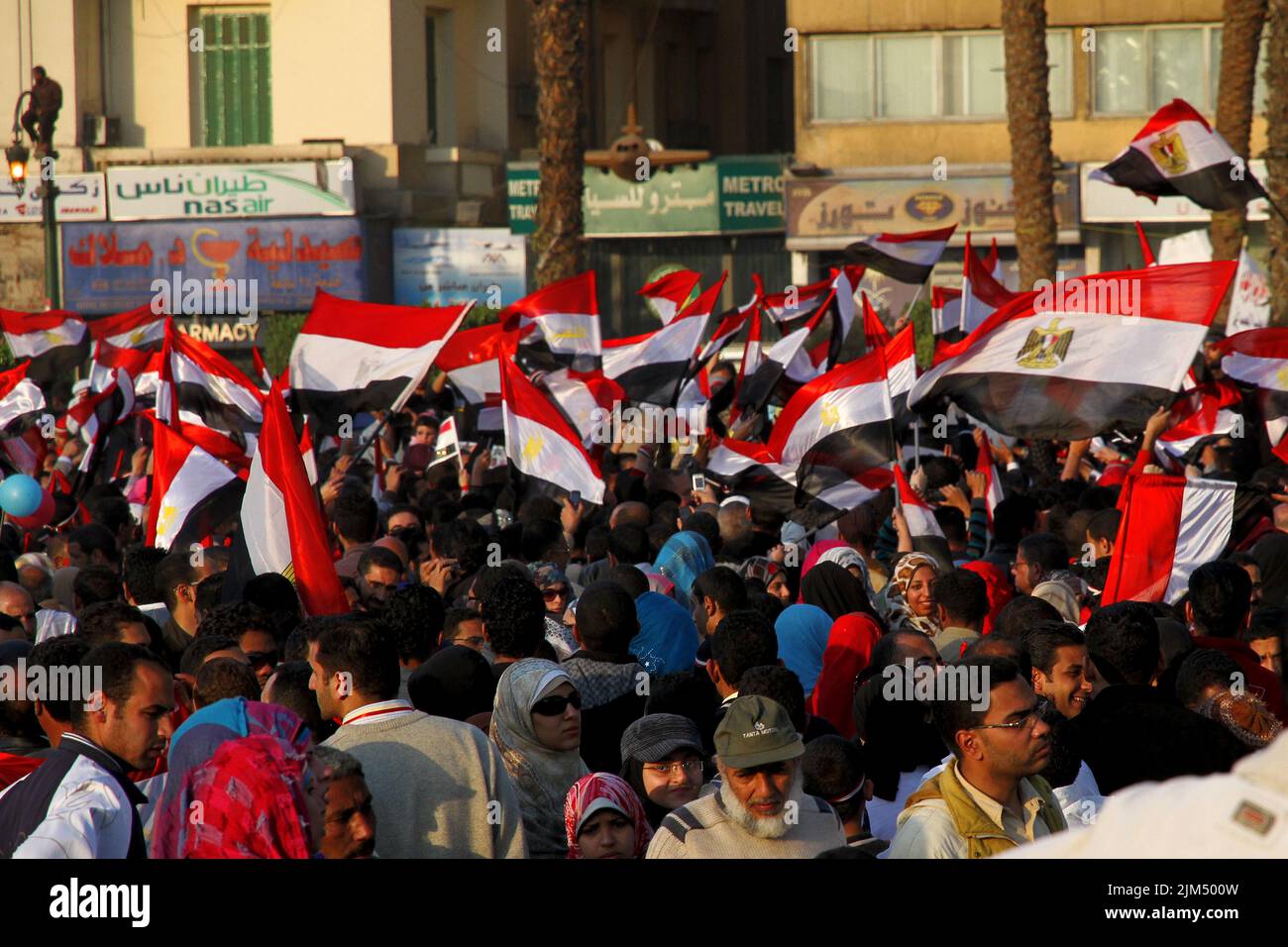 Cairo, Egypt. The Arab Spring Revolution, from 2011, which overthrew ...