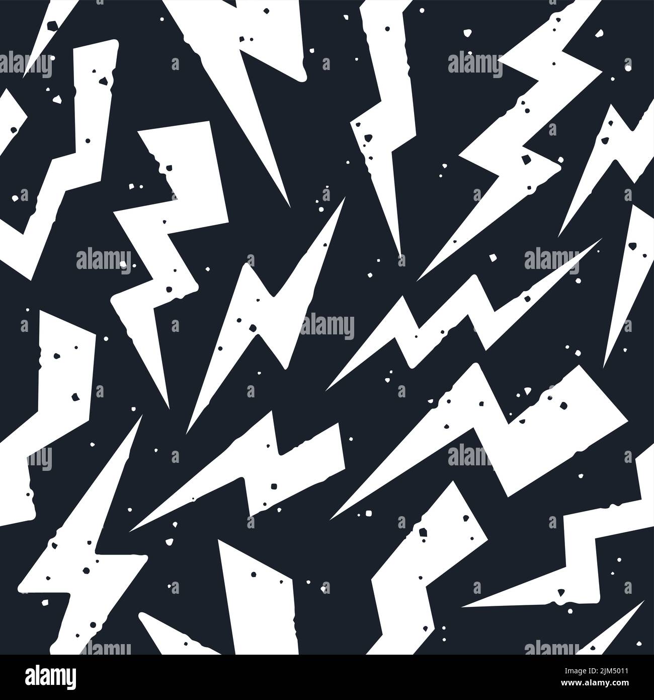 Lightning thunder seamless pattern Stock Vector Images - Alamy