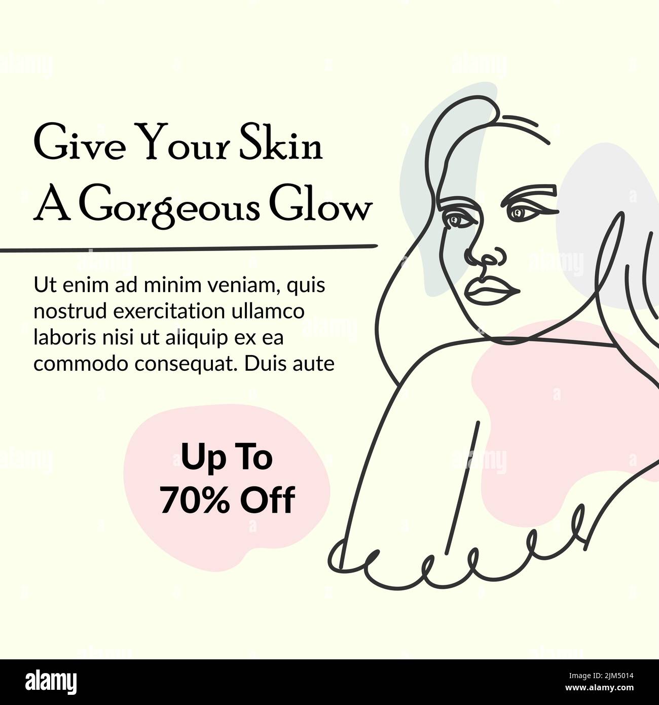 Beauty salon offer banner Stock Vector Images - Alamy