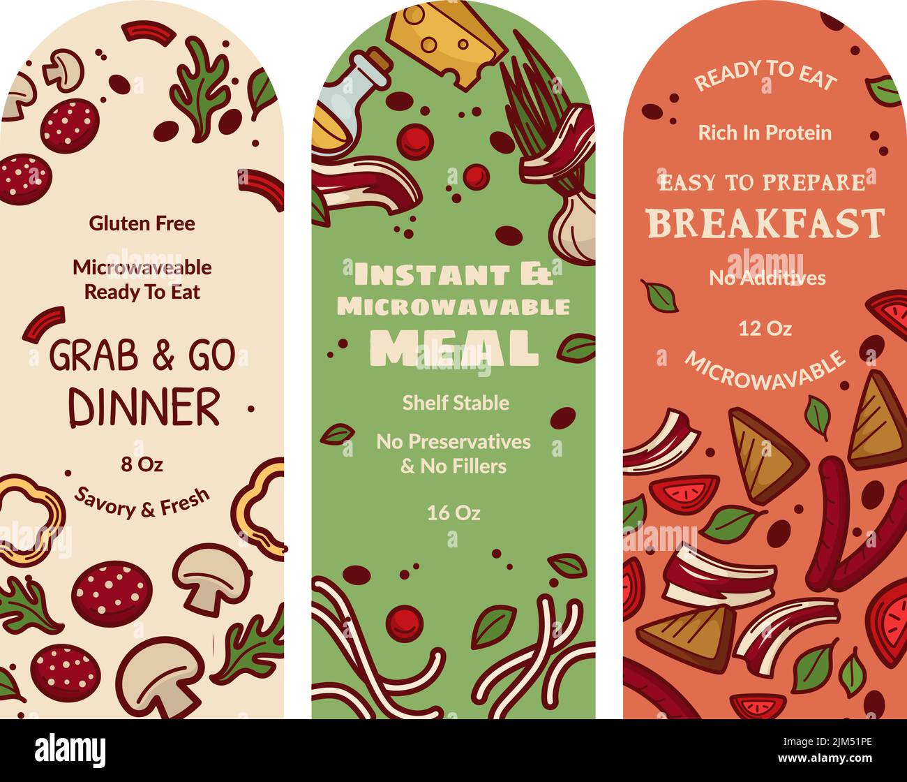 Ready eat takeaway meal Stock Vector Images - Alamy