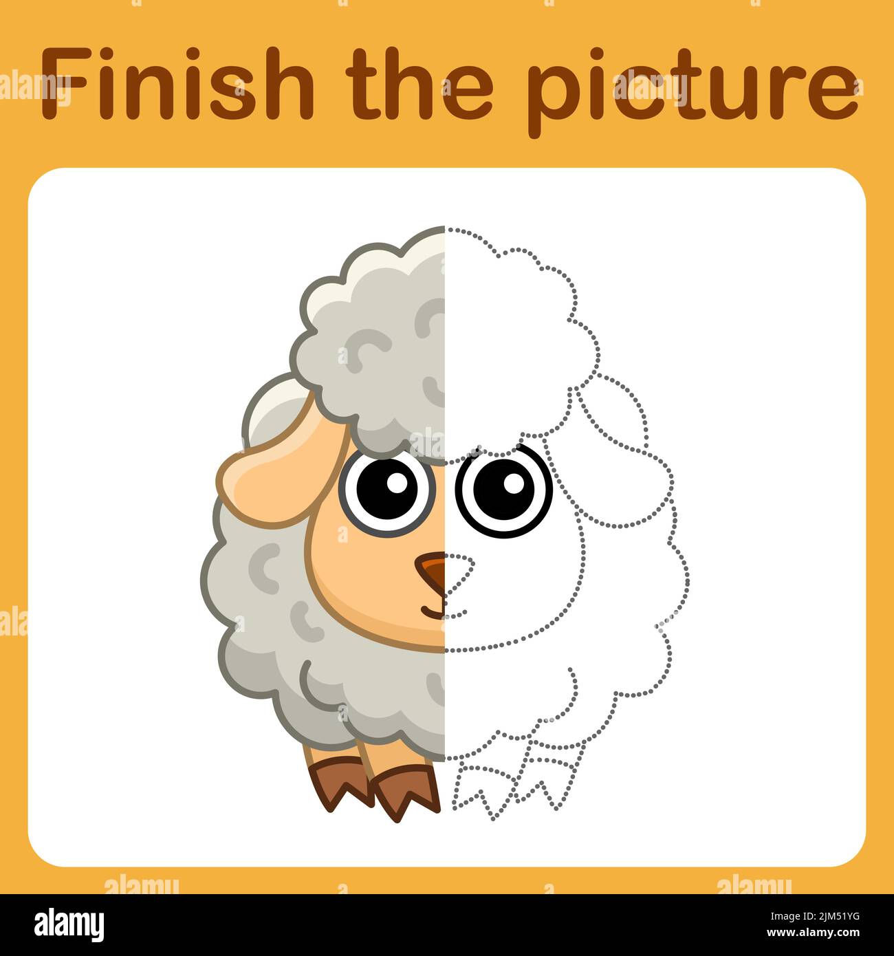 Sheep Drawing For Kids