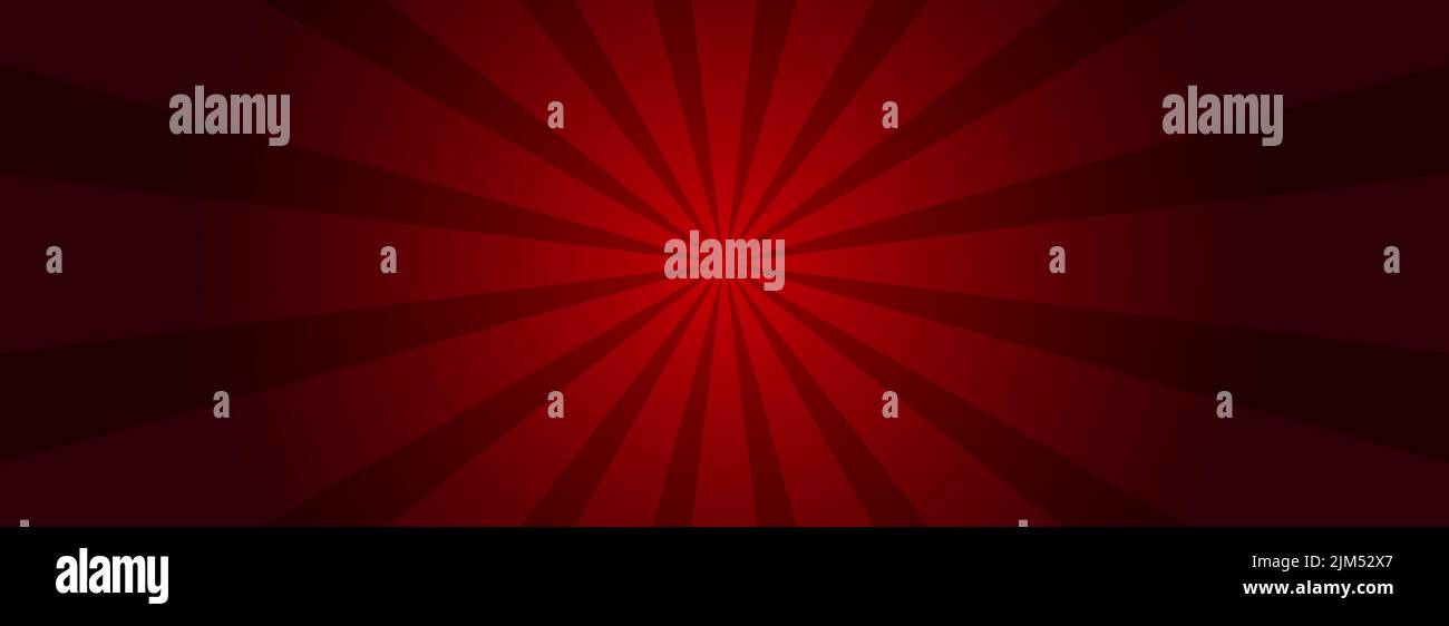 Circus red poster with rays. Dark red comic background. Circus ...