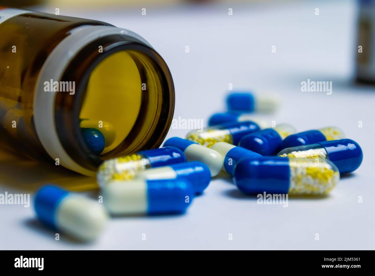 medicine jar on white background, pharmacy concept Stock Photo - Alamy