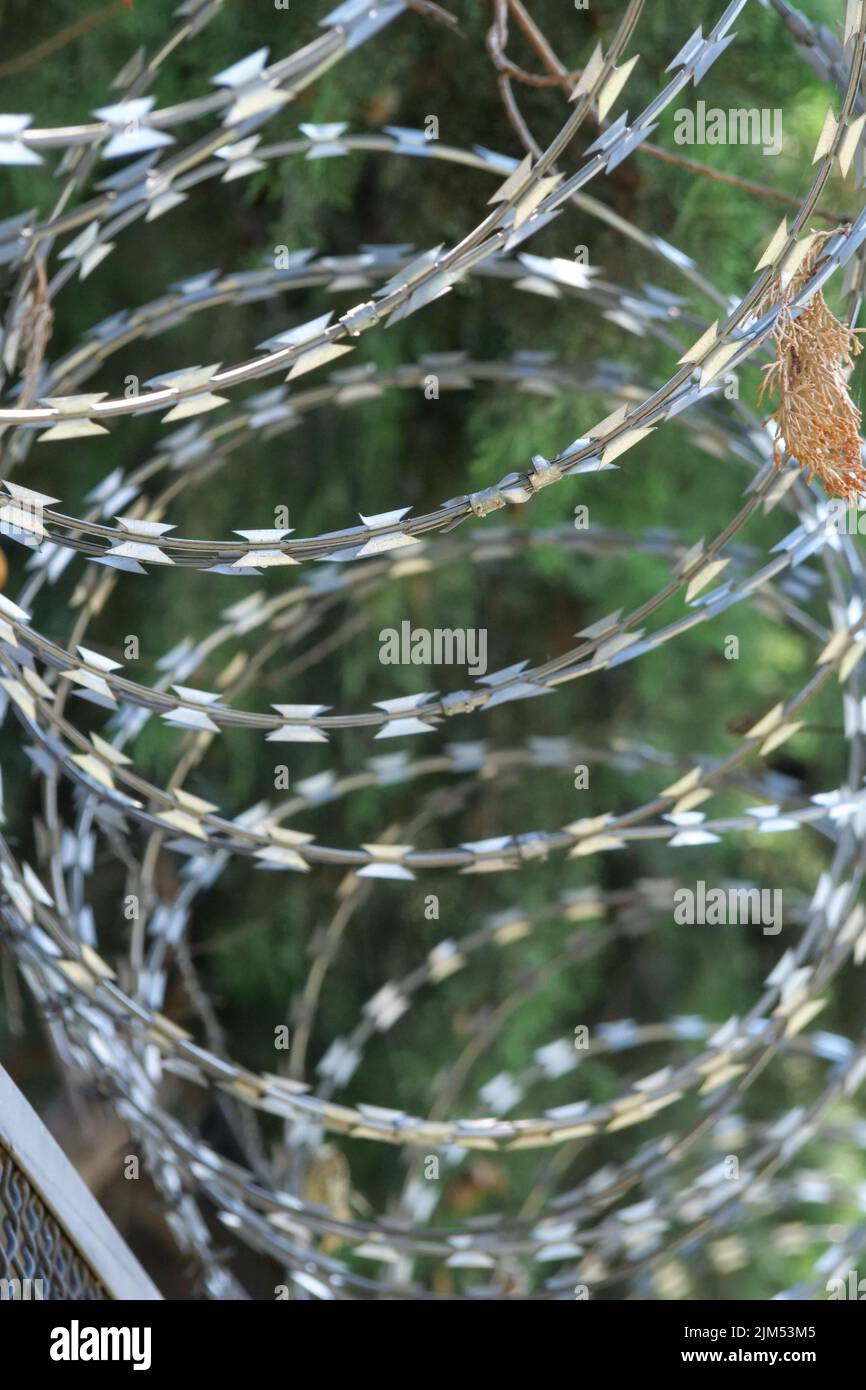 Rolls of wire, New Jewish graveyard, Εβραϊκό Νεκροταφείο, Thessaloniki ...
