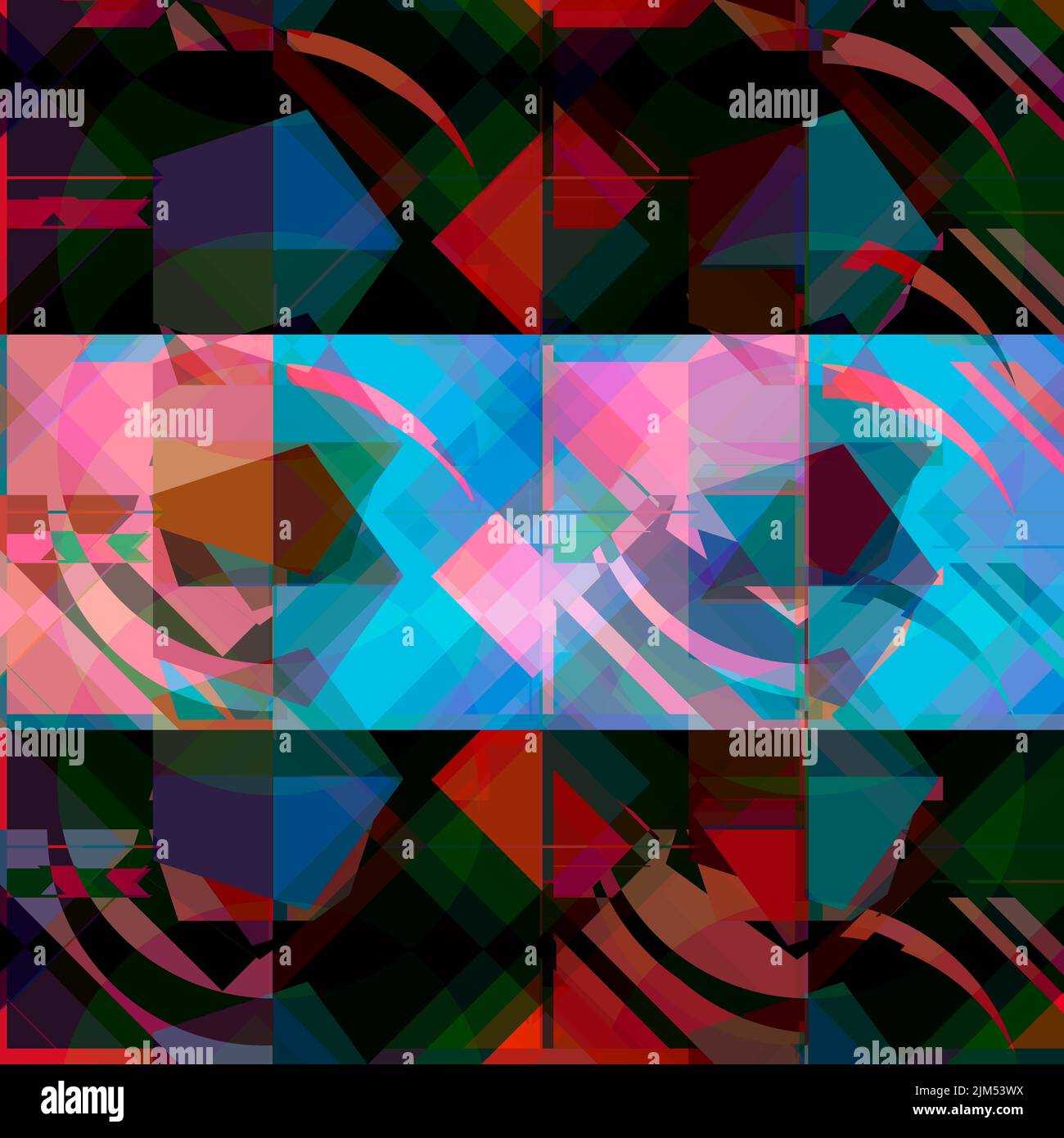 Abstract background or texture with colored geometric figures ...