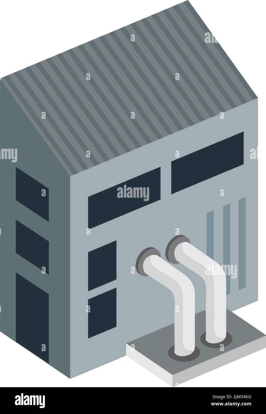 gray factory building isometric Stock Vector Image & Art - Alamy