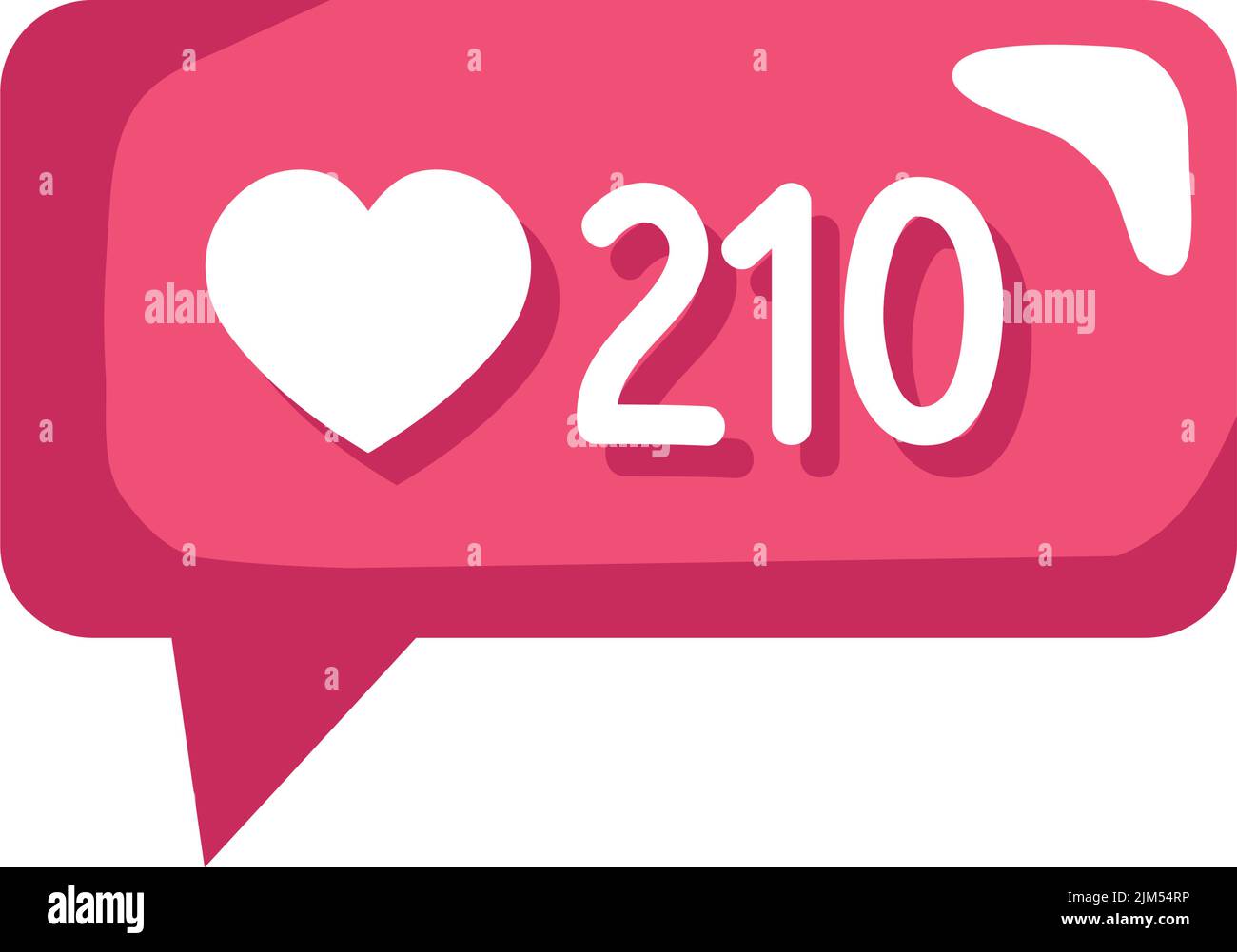 speech bubble likes counter Stock Vector Image & Art - Alamy